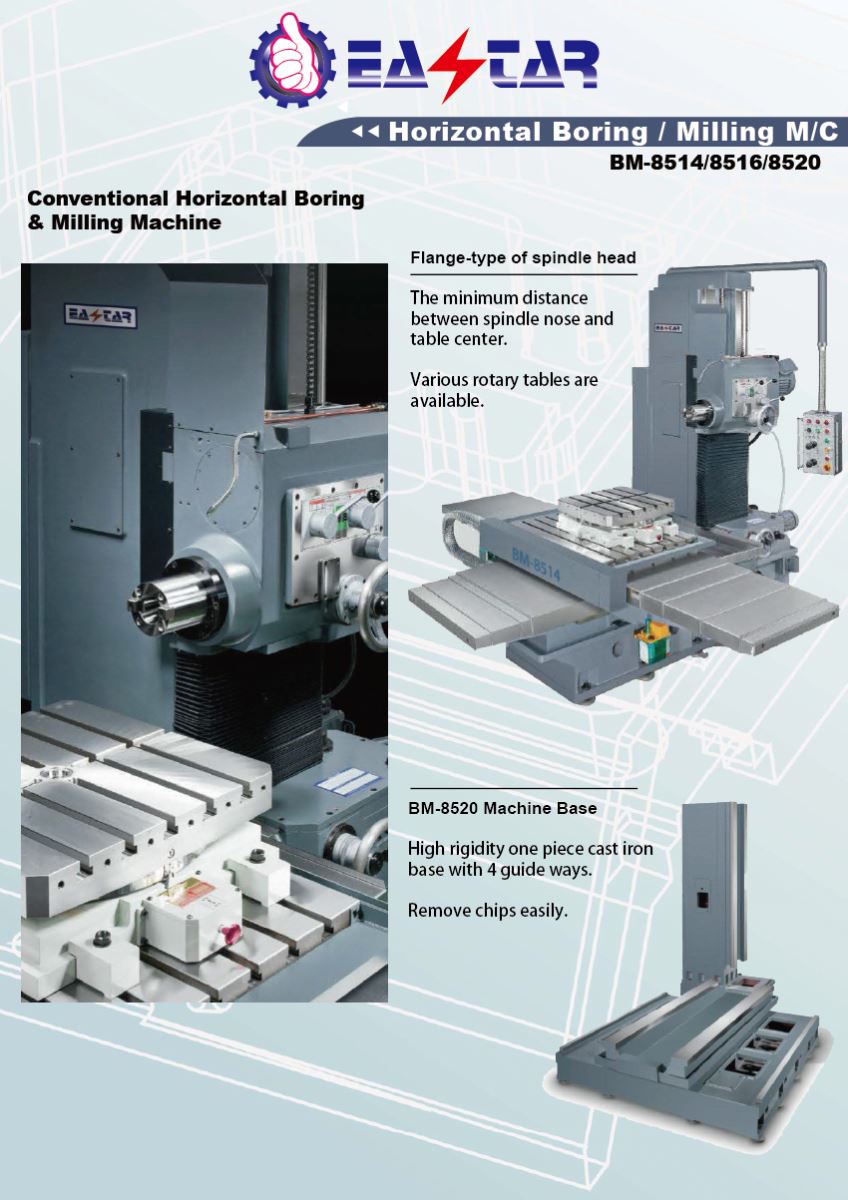 METAL CUTTING MACHINE TOOLS >MILLING MACHINE > 9-Horizontal Boring ...