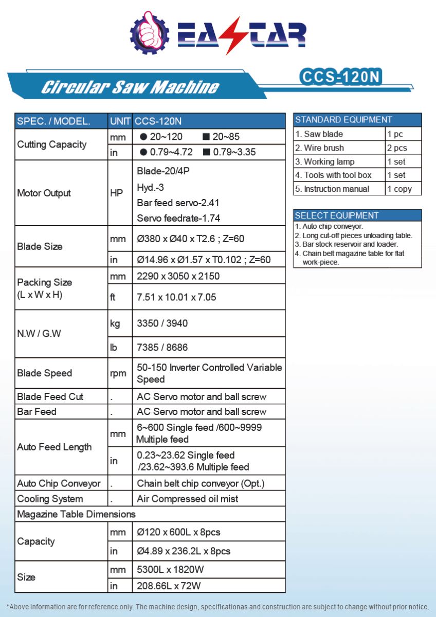 METAL CUTTING MACHINE TOOLS >BAND SAW / CIRCULAR SAW / HACK SAW> 6 ...