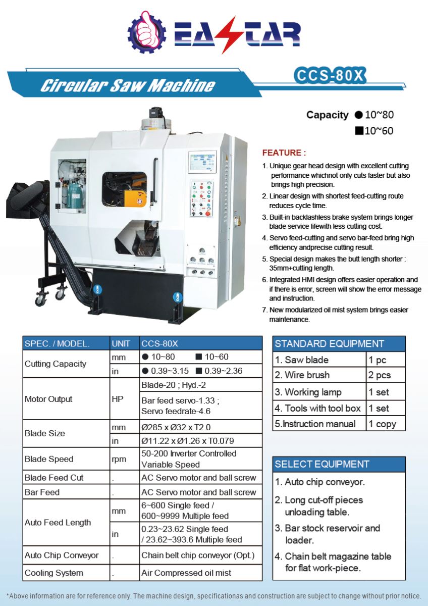 METAL CUTTING MACHINE TOOLS >BAND SAW / CIRCULAR SAW / HACK SAW> 6 ...