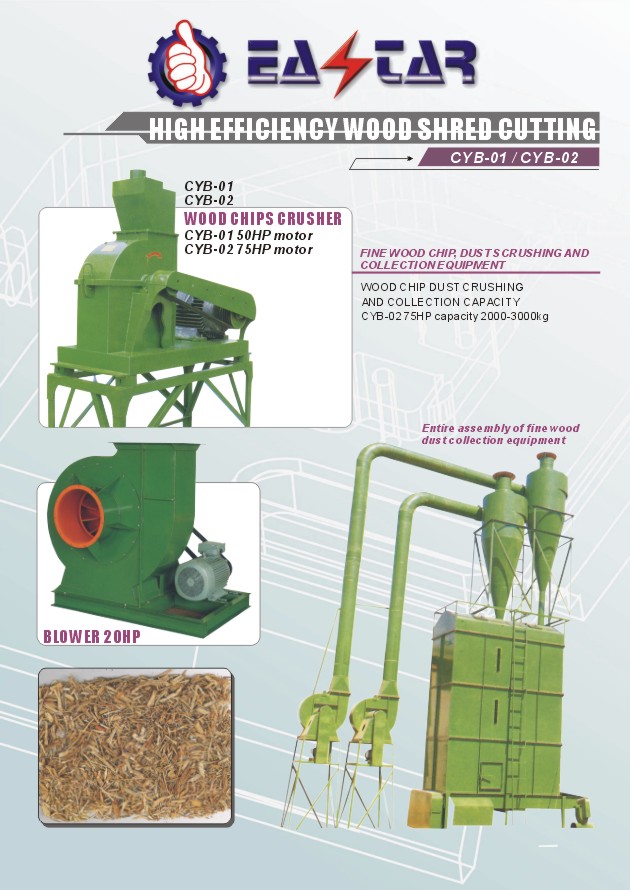WOOD WORKING MACHINERY>SPECIAL PURPOSE MACHINE> 3-Wood Chip Crusher>CYB-01