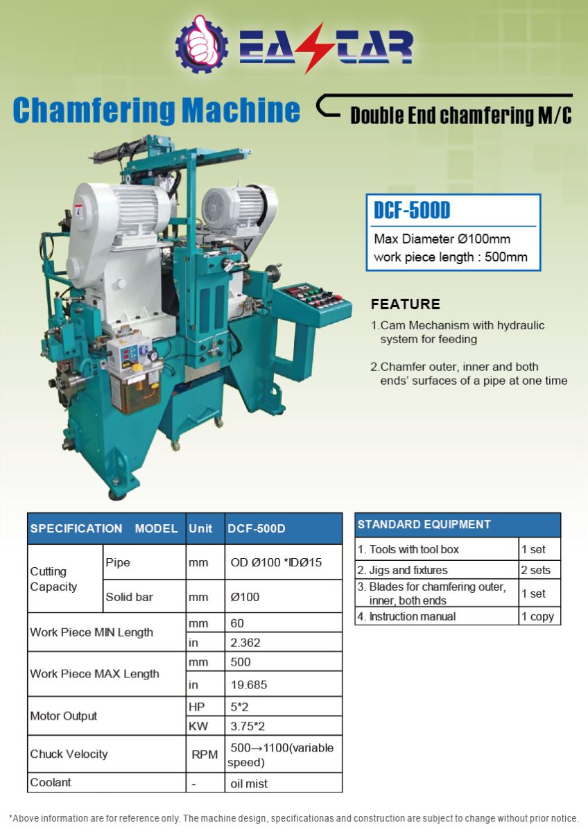METAL CUTTING MACHINE TOOLS >Pipe-Bar Chamfering Machine> Chamfering ...
