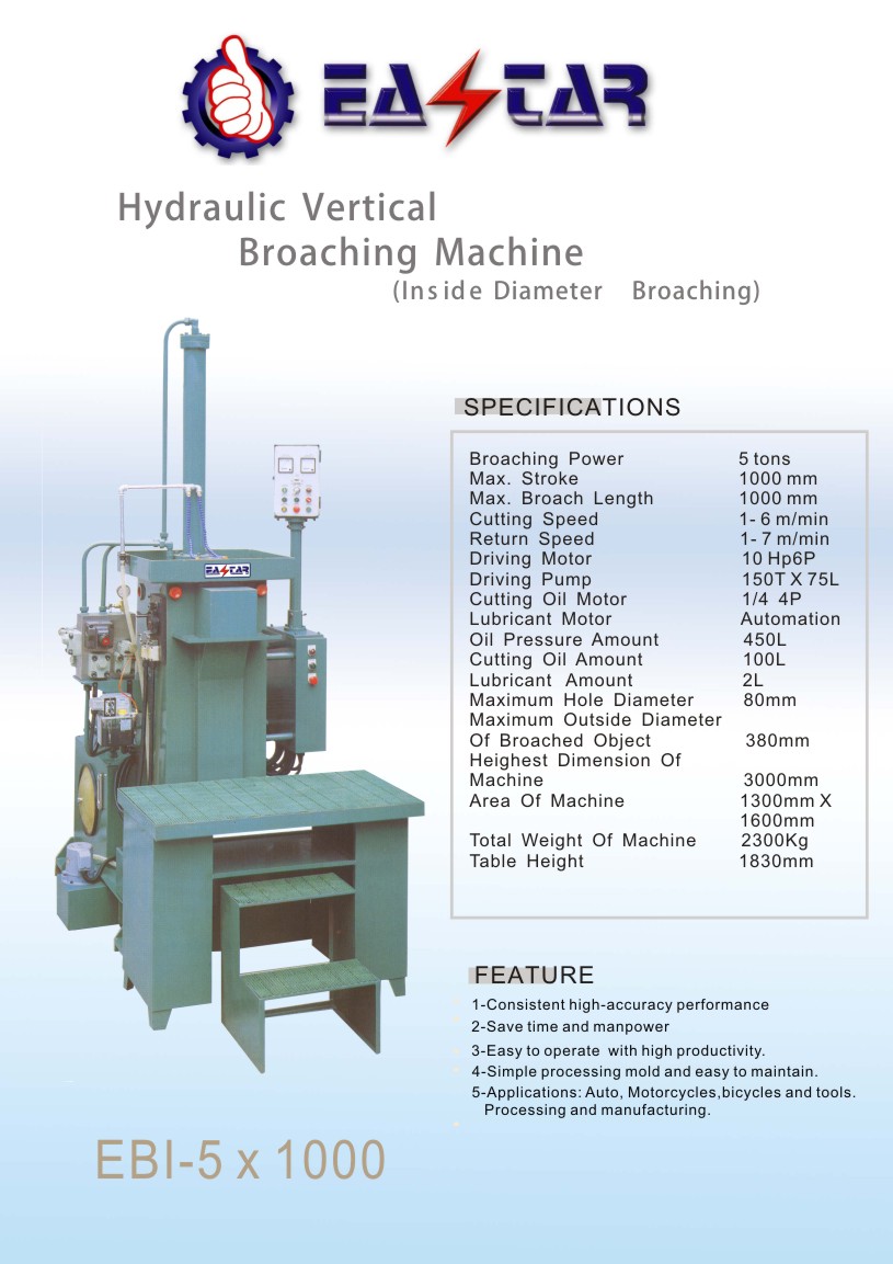 METAL CUTTING MACHINE TOOLS >SHAPER / SLOTTER / BROACHER> 3-Broacher ...