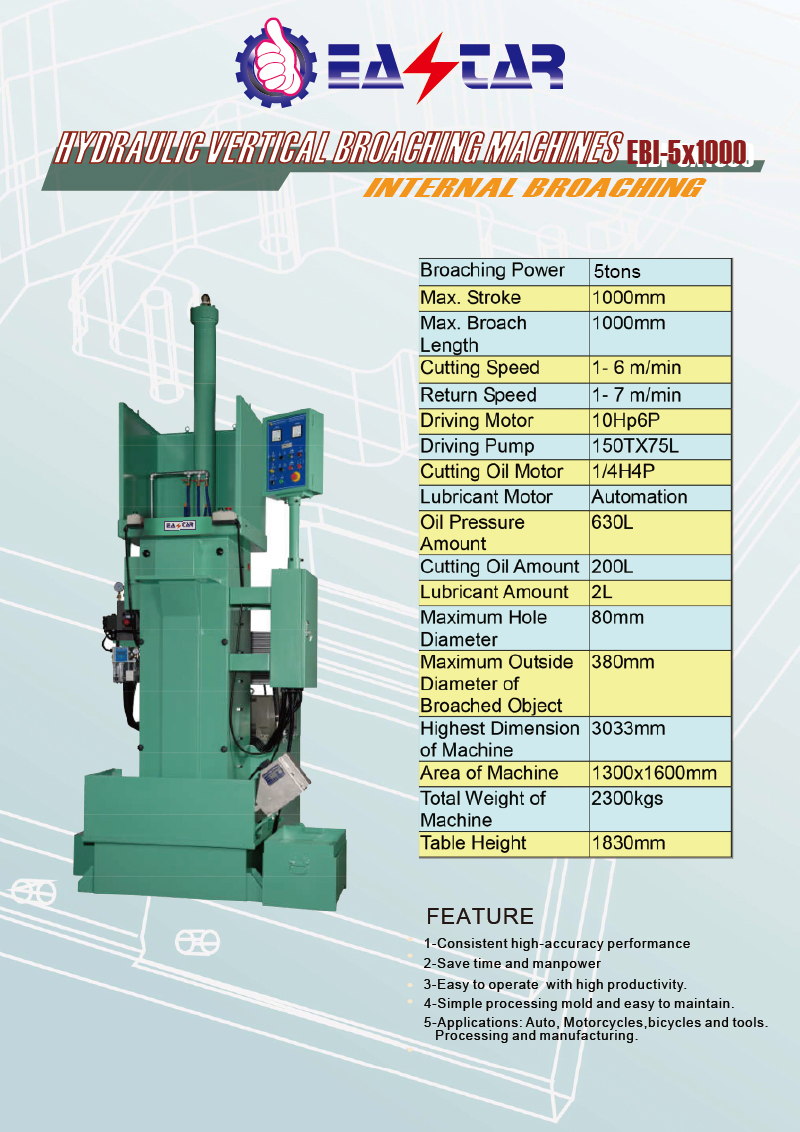 METAL CUTTING MACHINE TOOLS >SHAPER / SLOTTER / BROACHER> 3-Broacher ...