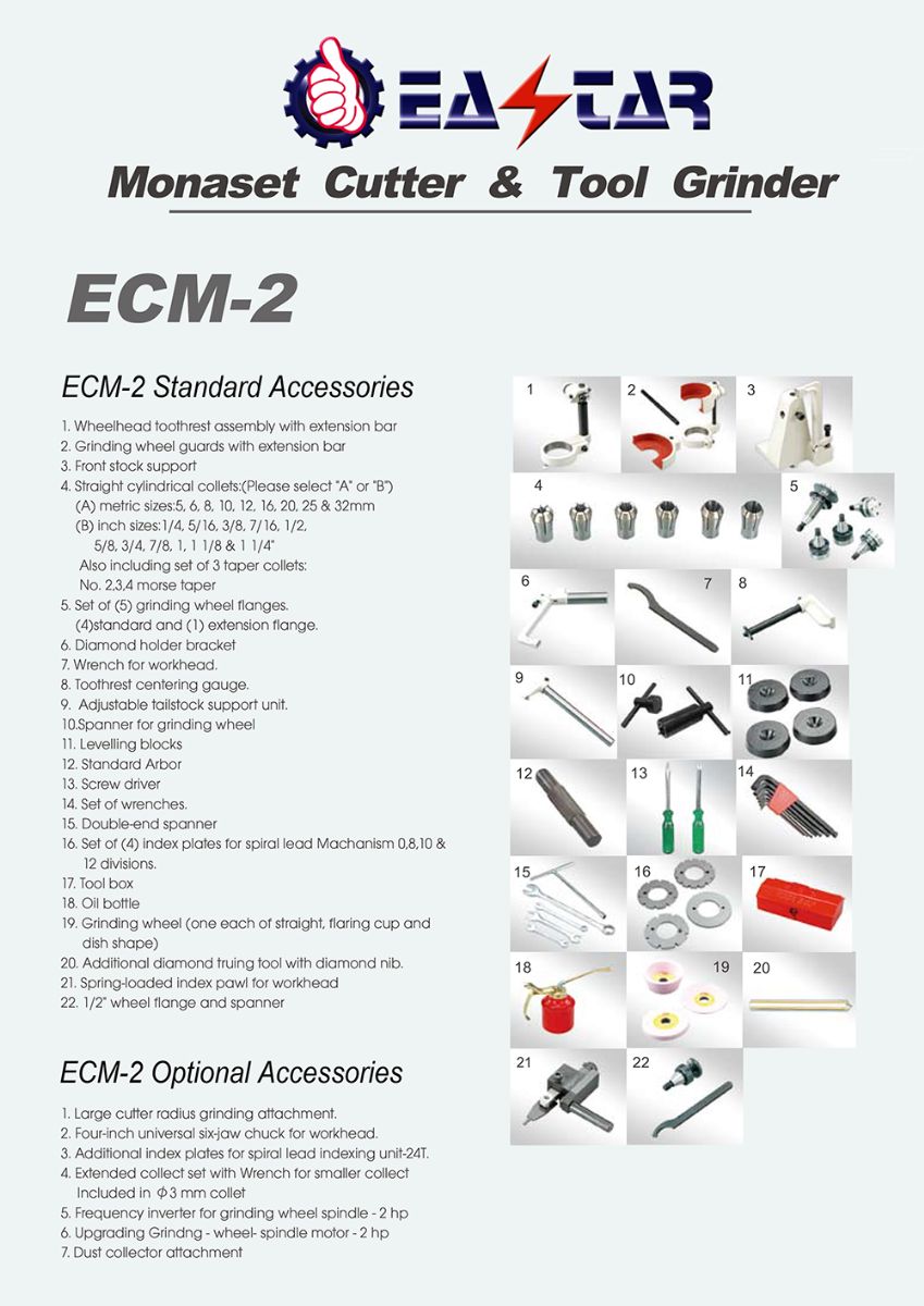 METAL CUTTING MACHINE TOOLS >TOOL GRINDER> 1-Universal Tool Grinder>ECM ...