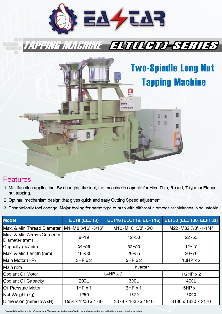 METAL CUTTING MACHINE TOOLS >DRILLING / TAPPING M/C> 8-Tapping Machine ...
