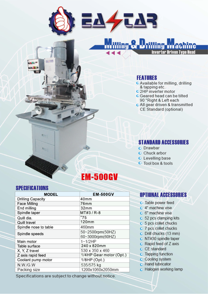 METAL CUTTING MACHINE TOOLS >MILLING MACHINE > 1-Milling / Drilling M/C ...