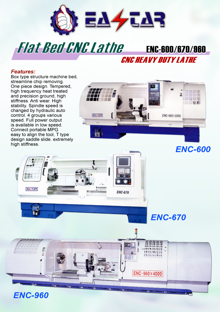 METAL CUTTING MACHINE TOOLS >TURNING LATHE> 7-Flat Bed CNC Lathe>ENC ...
