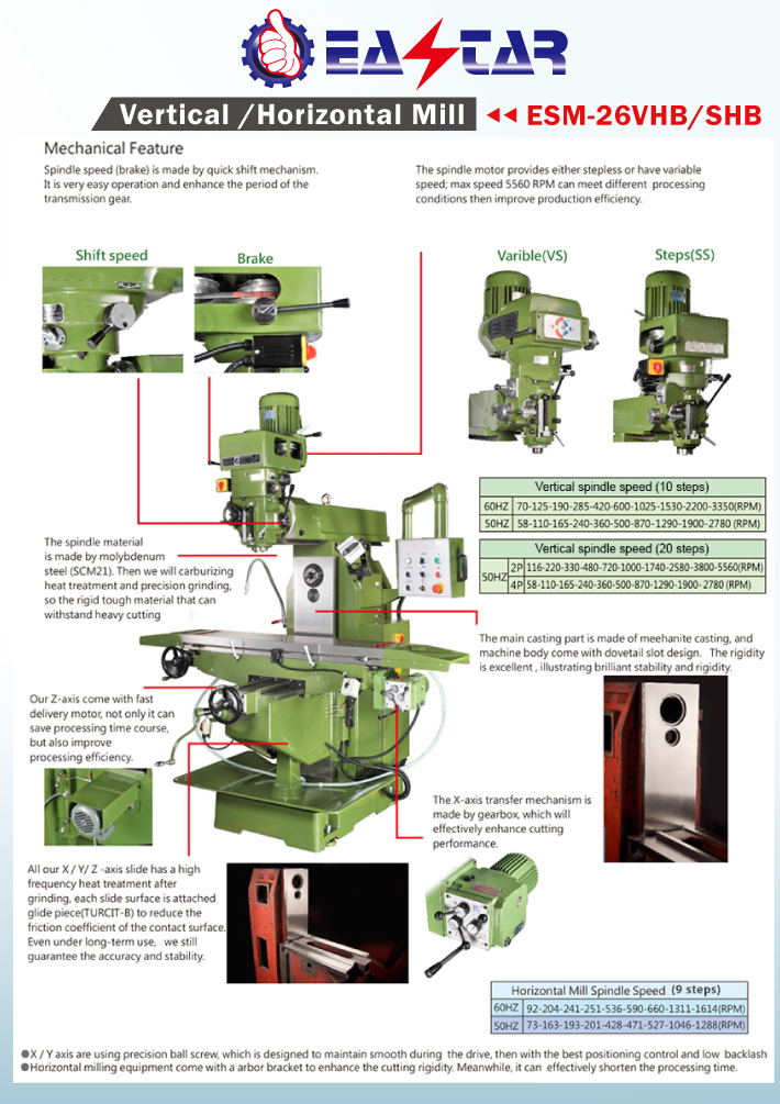 METAL CUTTING MACHINE TOOLS >MILLING MACHINE > 3-Vertical / Horizontal ...