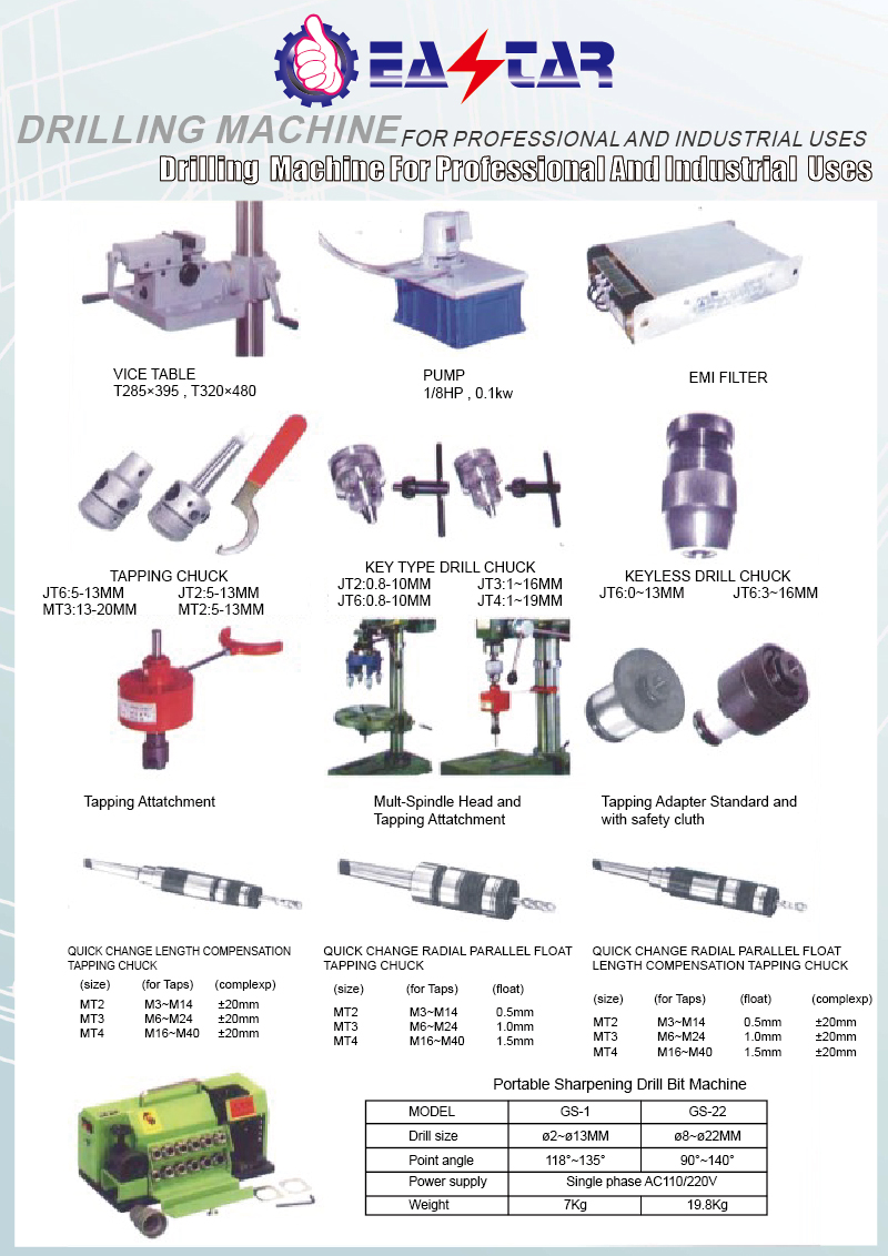 METAL CUTTING MACHINE TOOLS >DRILLING / TAPPING M/C> 6-Drilling ...