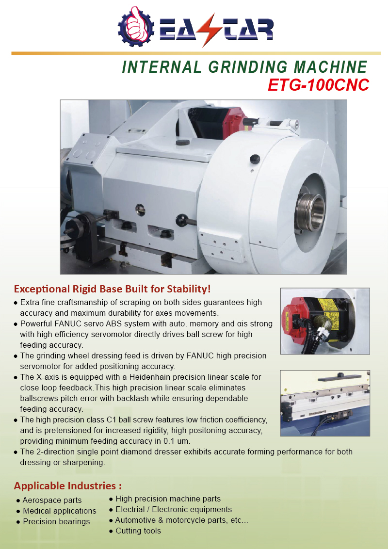 METAL CUTTING MACHINE TOOLS >GRINDING MACHINE> 9-Internal Grinder>ETG ...