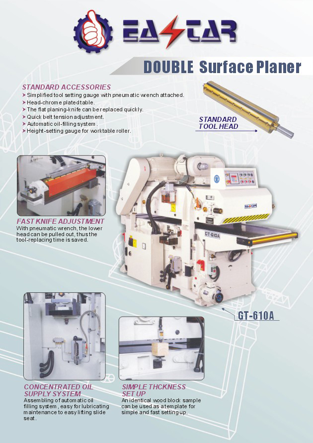 WOOD WORKING MACHINERY>JOINTERS / PLANER> 3-Double Surface Auto Planer ...