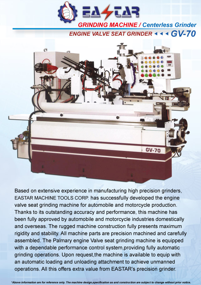 METAL CUTTING MACHINE TOOLS >GRINDING MACHINE> 10-Centerless Grinder>GV-70