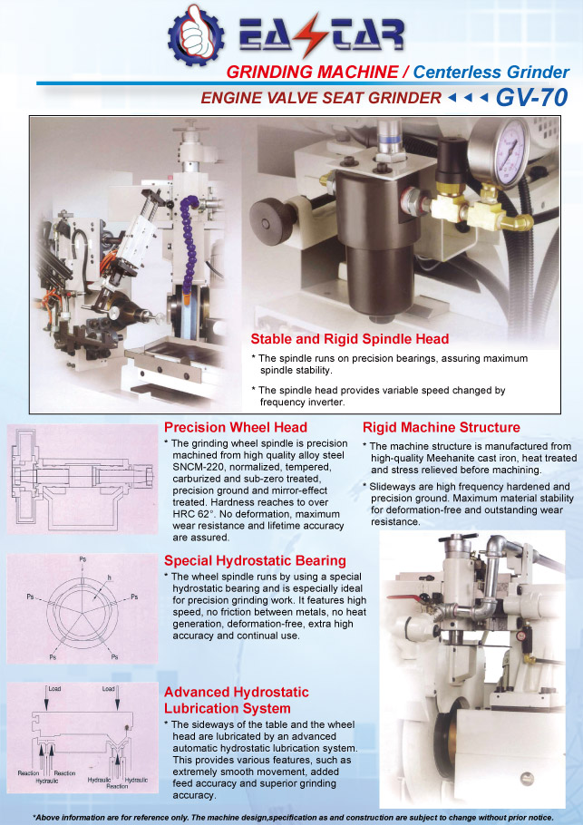 METAL CUTTING MACHINE TOOLS >GRINDING MACHINE> 10-Centerless Grinder>GV-70
