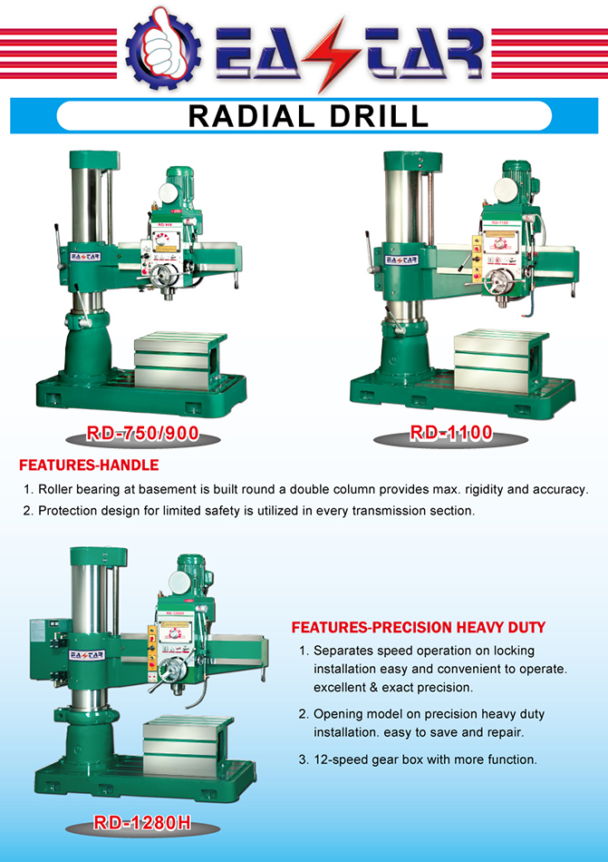 METAL CUTTING MACHINE TOOLS >DRILLING / TAPPING M/C> 4-Radial Drill>RD ...