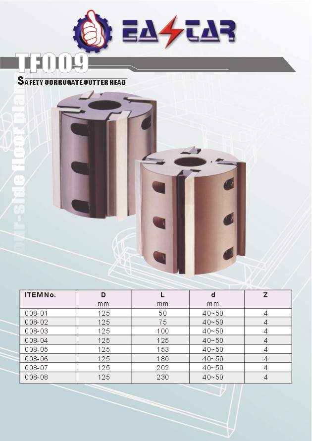 WOOD WORKING MACHINERY>CUTTERS > 5-Planer Cutter>TF009