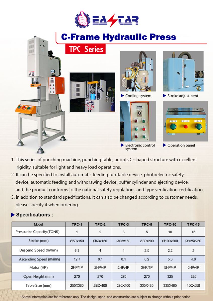METAL FORMING/PROCESSING MACHINERY>PRESSING M/C> 3-Hydraulic Press>TPC ...