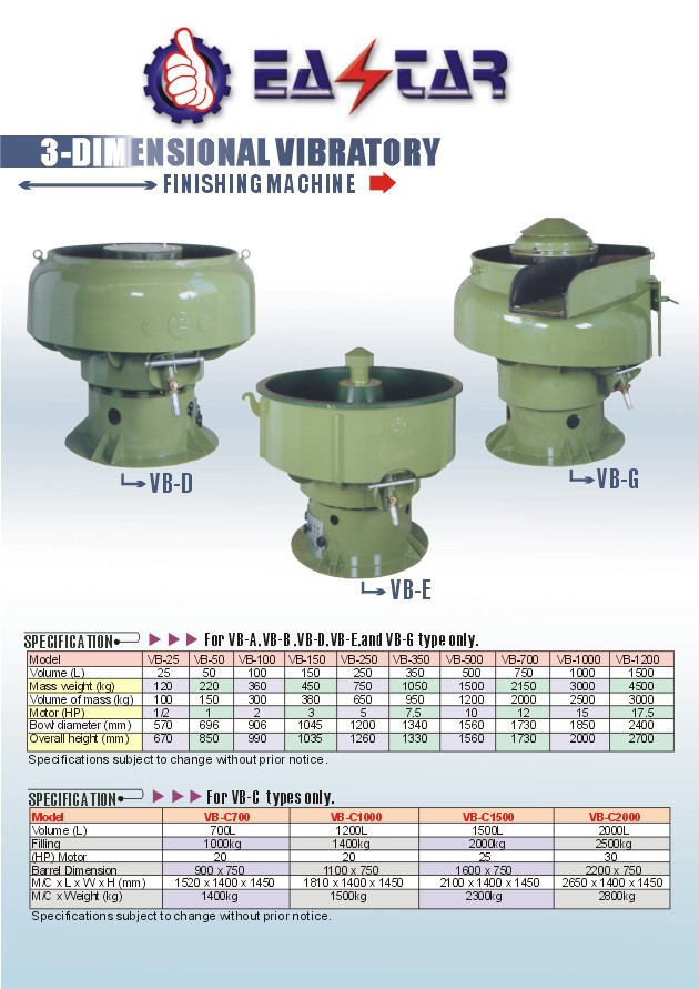 METAL CUTTING MACHINE TOOLS >GRINDING MACHINE> 1-Vibratory Finishing ...